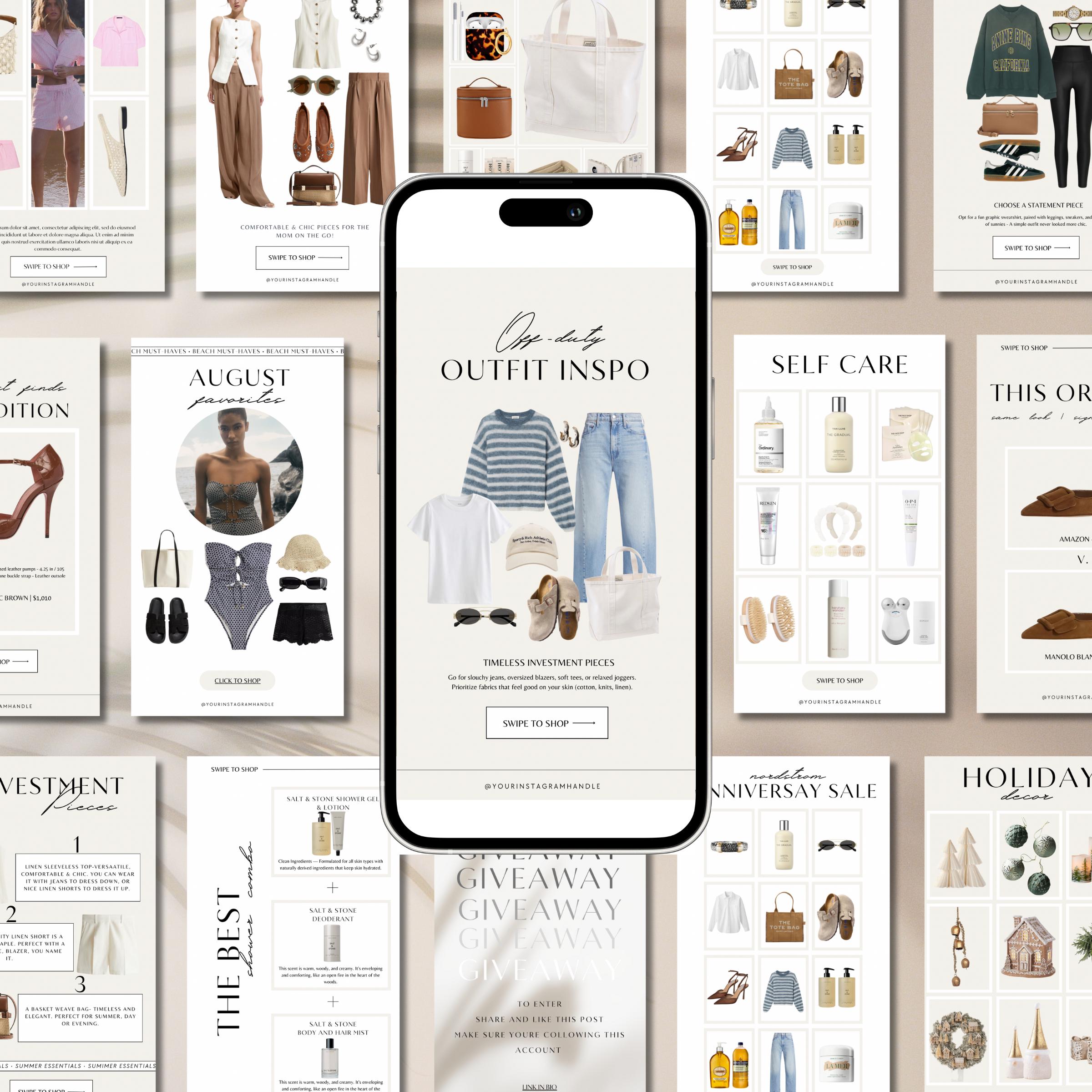 20 Editable Canva LTK Instagram Stories Templates, LTK Fashion Canva ...