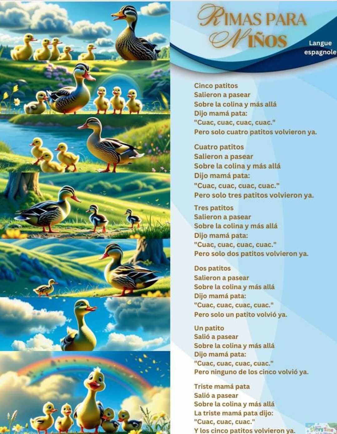 Kids Nursery Rhymes in Spanish ---canciones Infantiles: PDF. Cree Un ...