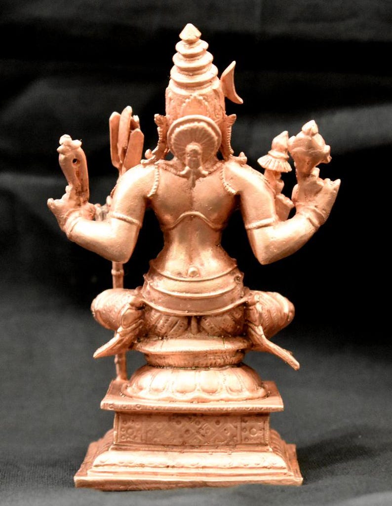 Goddess Lalita Devi Tripura Sundari Idol / Rajarajeshwari Idol in Pure ...