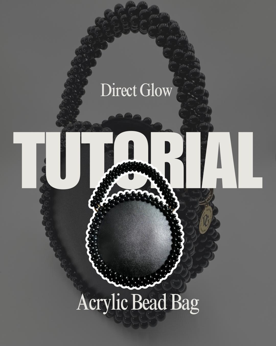 Round Beaded Bag Tutorial – DIY Acrylic Bead Purse With Leather Inserts ...