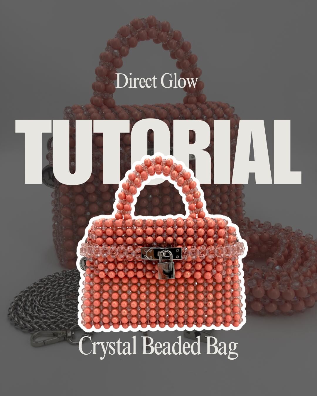 Beaded Bag Tutorial: Crystal Bead Purse With 4-part Lock (PDF Pattern ...