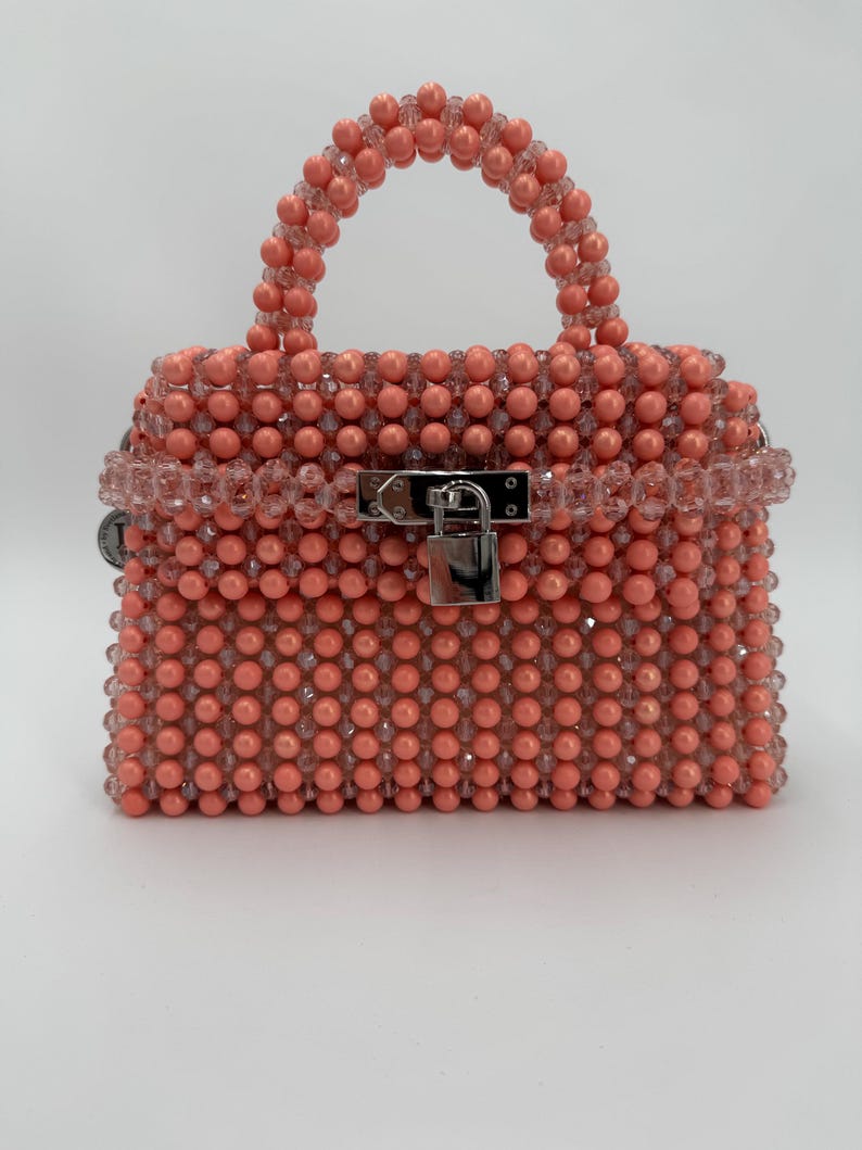 Beaded Bag Tutorial: Crystal Bead Purse With 4-part Lock (PDF Pattern ...
