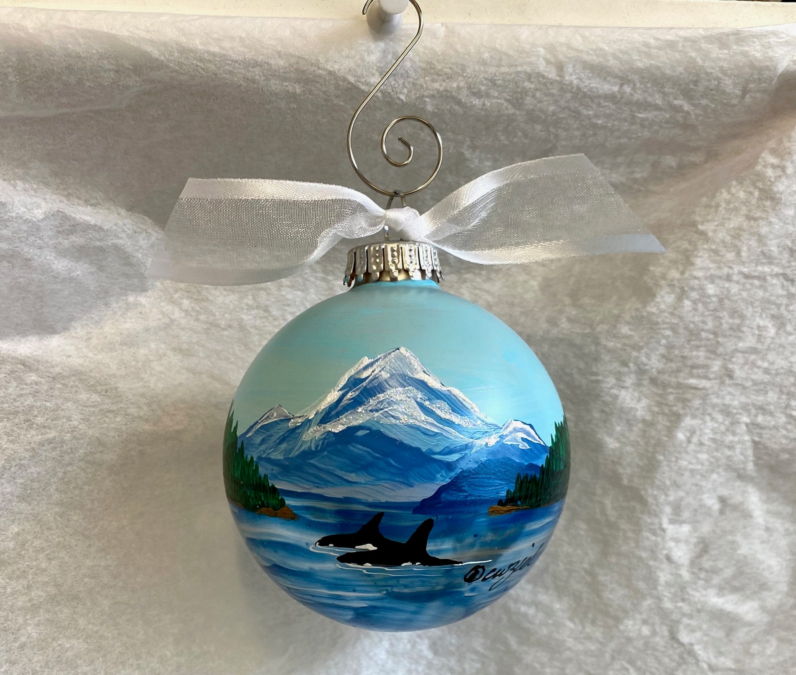 ORCA PASS Personalized Hand-painted Glass Ball Decor - Etsy