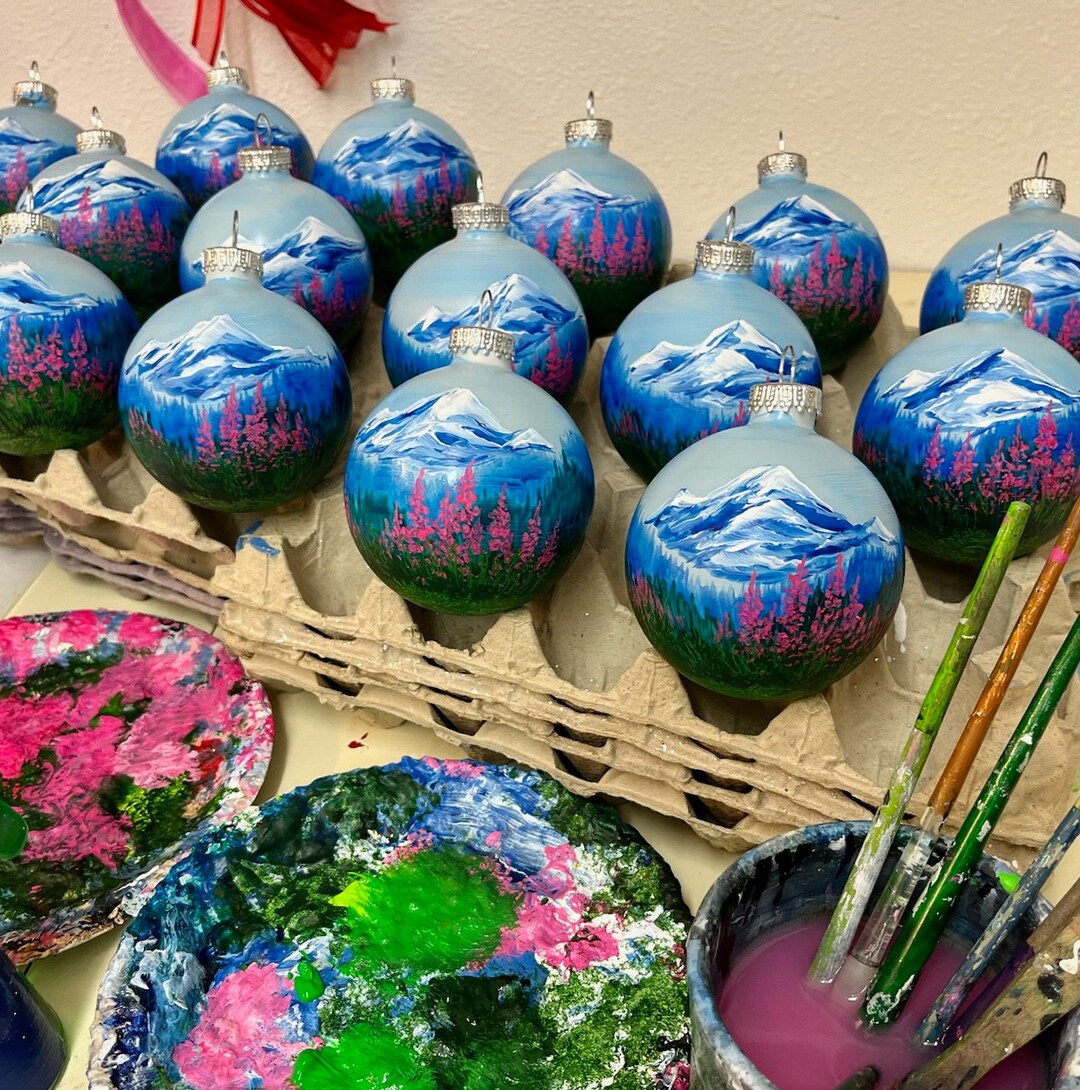 Handcrafted Glass Fireweed Ornaments Personalizable Gifts, Decor and ...