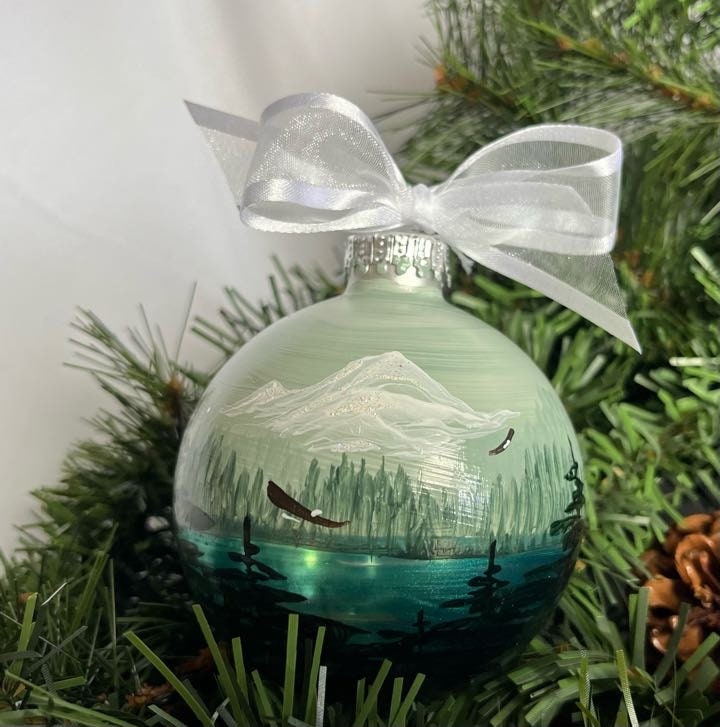 Hand-painted Inside Passage Ornament, Personalized Pacific Northwest ...