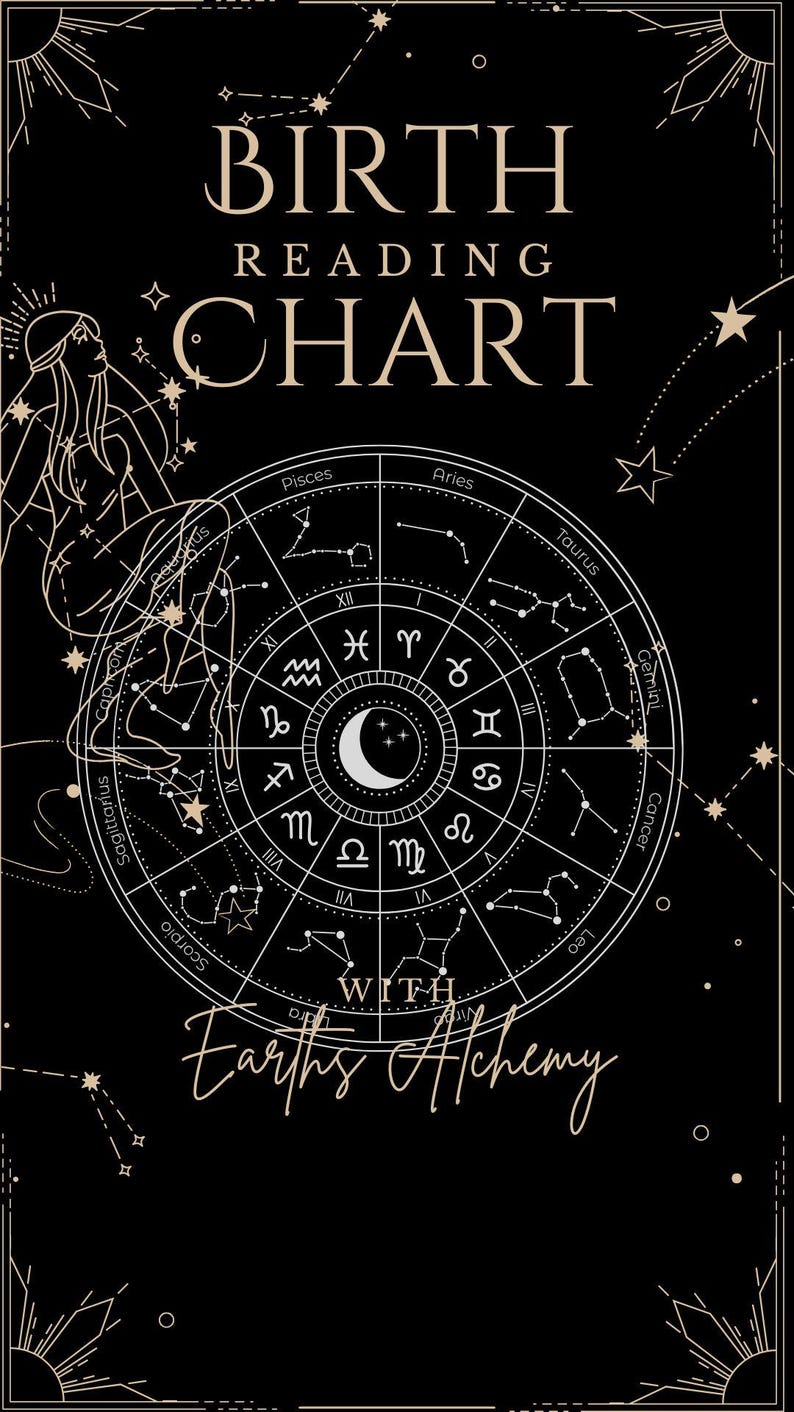 Personalized Natal Chart Reading Custom Astrology Birth Chart and Life ...