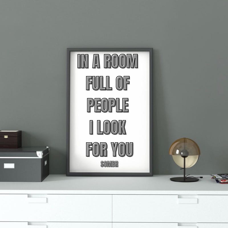 Sombr Wall Art - Etsy