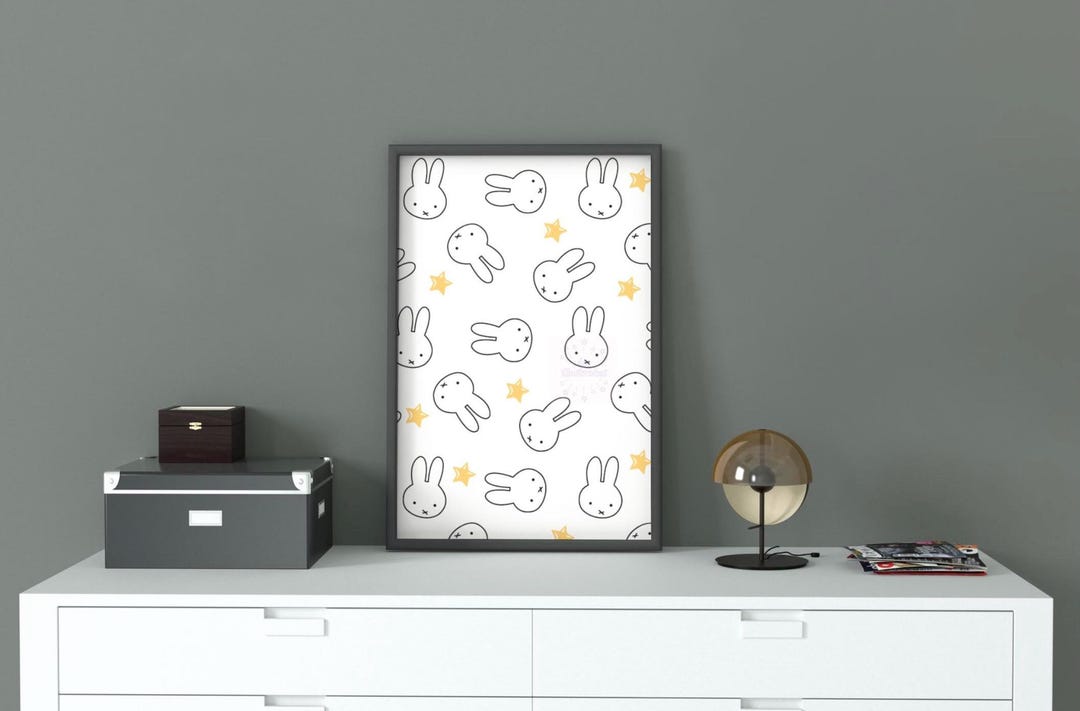 Miffy Inspired | Character Poster I Print | A6 , A5 and A4 Print - Etsy