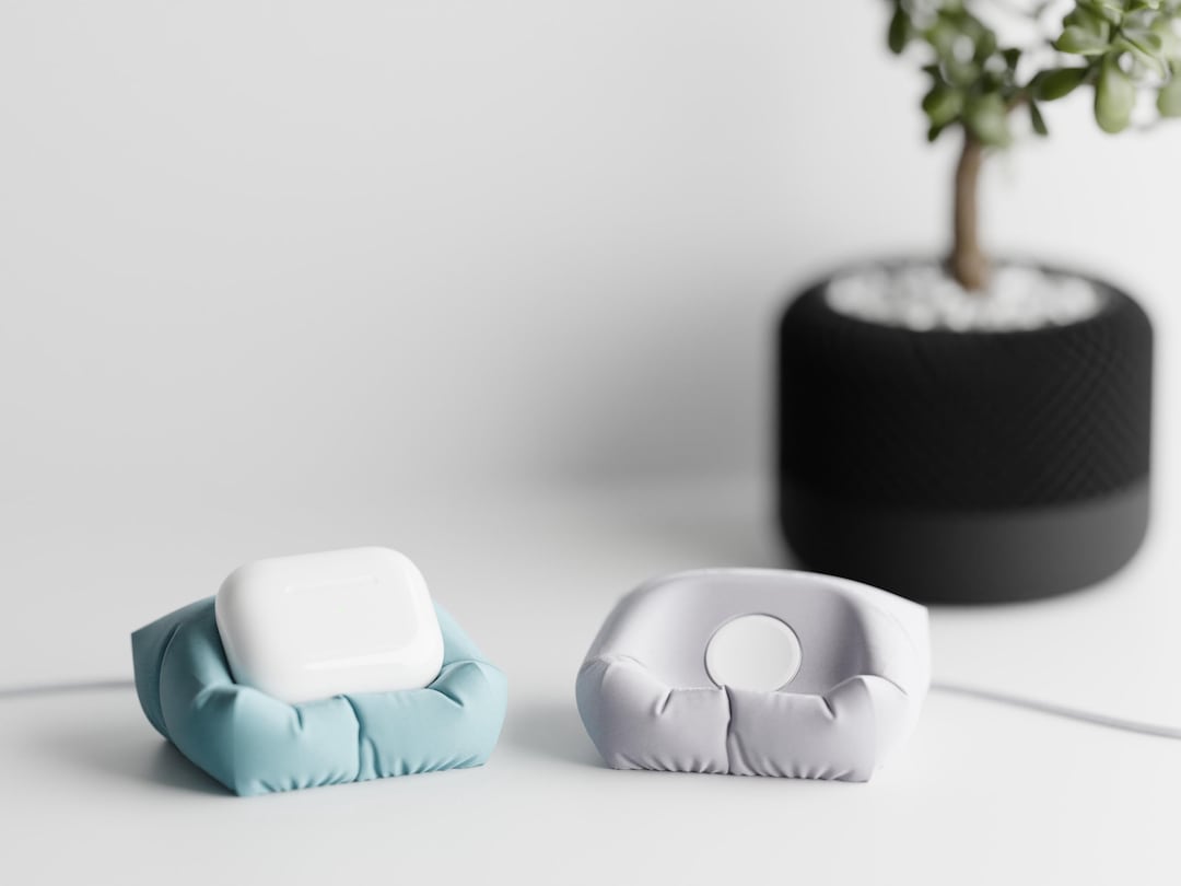 Airpods & Airpods Pro Holder Stand With USB-C Charging | Modern 3d ...