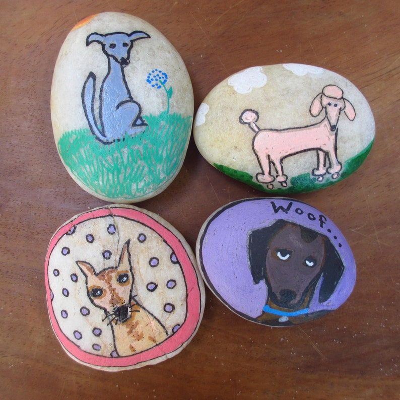 Dogs Rock!- Painted Rock-painted Stone - Etsy