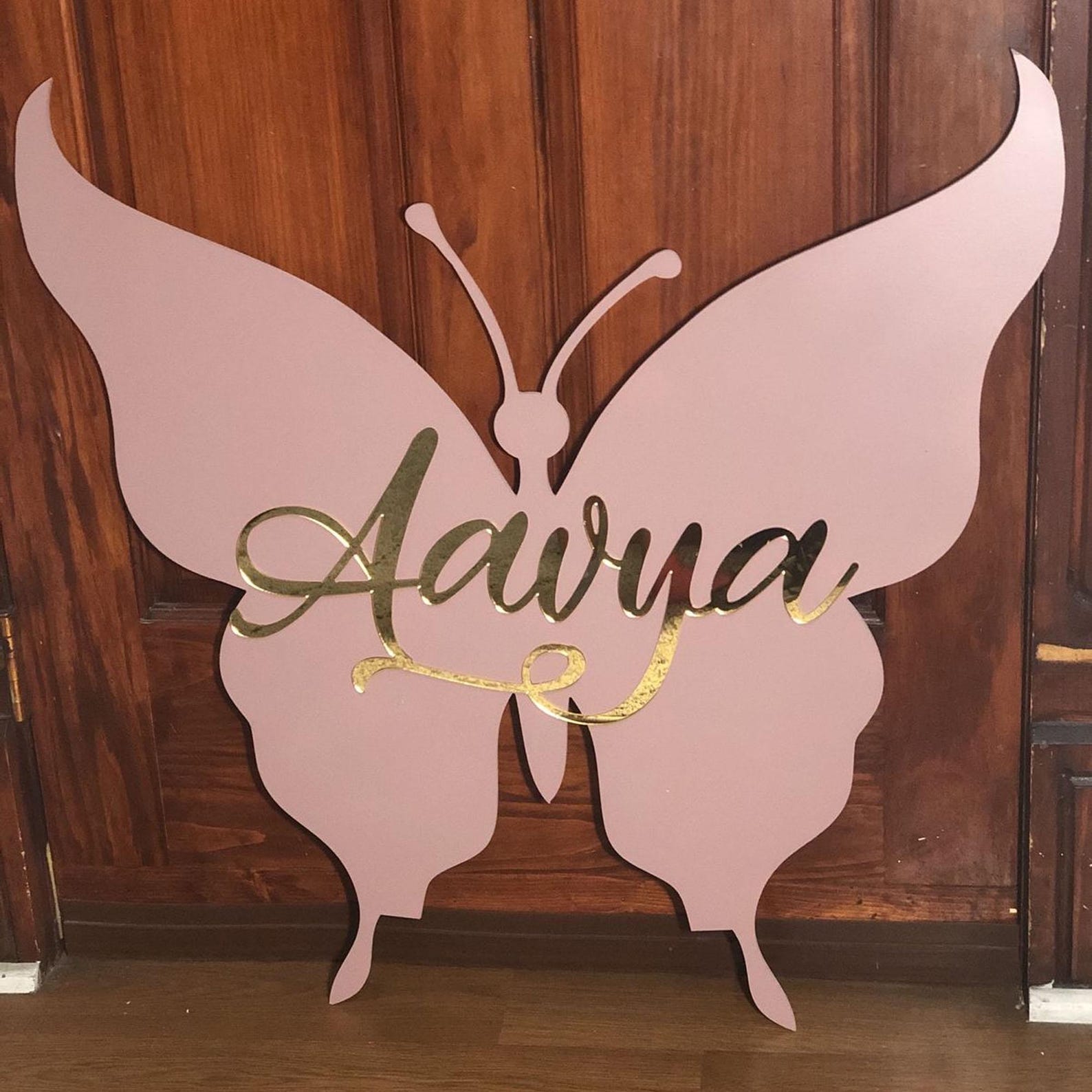 Personalized Acrylic Monarch Butterfly Name Sign Custom Laser Cut ...