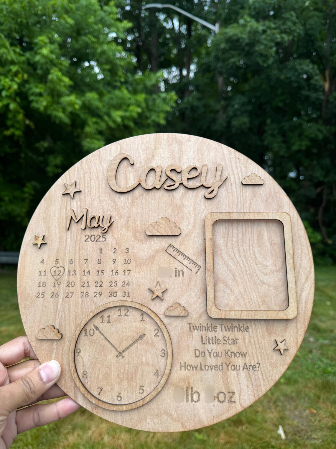 Personalized Wooden Baby Keepsake Sign – Custom Birth Details - Etsy