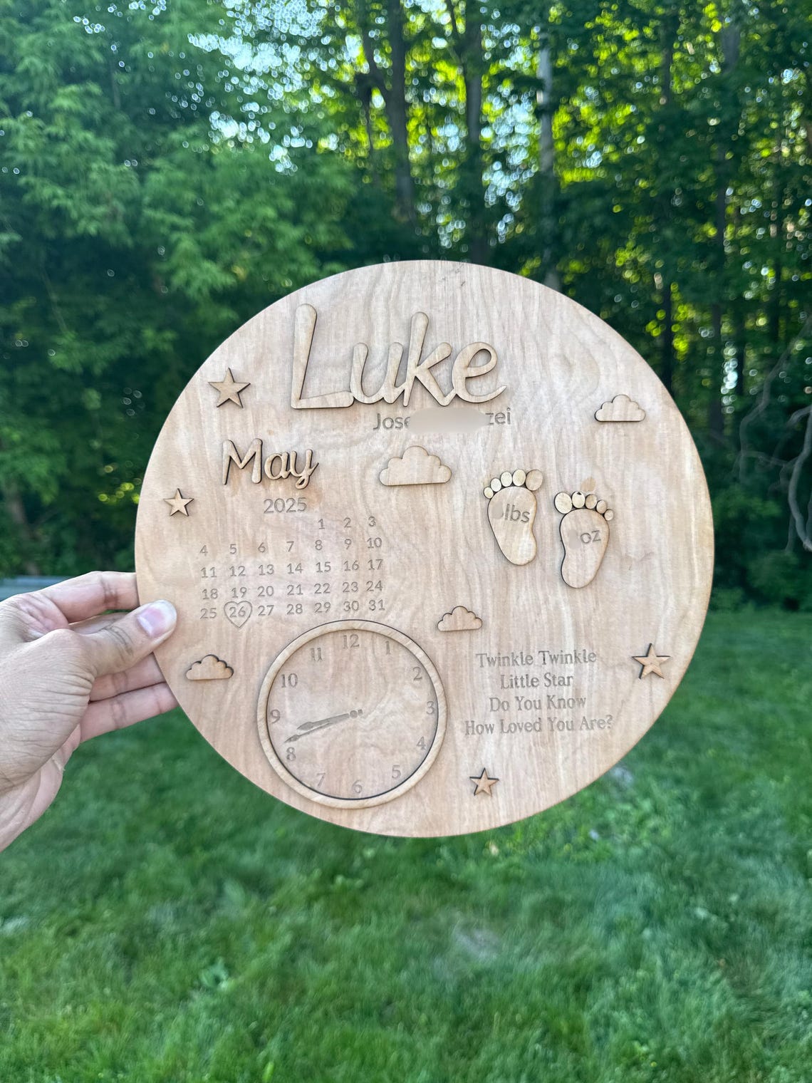 Personalized Wooden Baby Keepsake Sign – Custom Birth Details - Etsy