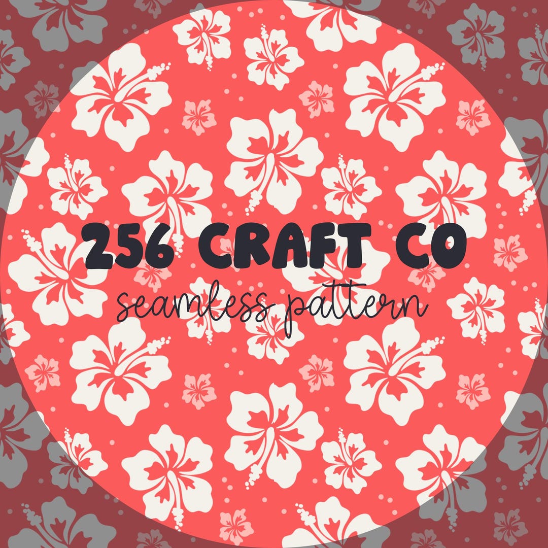 Hawaiian Florals Seamless Pattern, Summer Digital Paper, Tropical ...