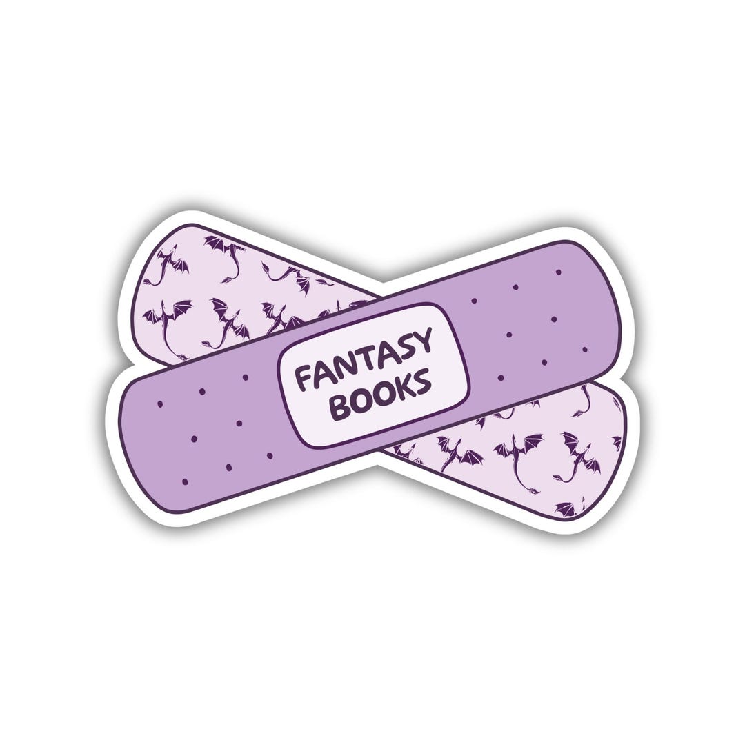 Fantasy Books Bandage Sticker - Etsy