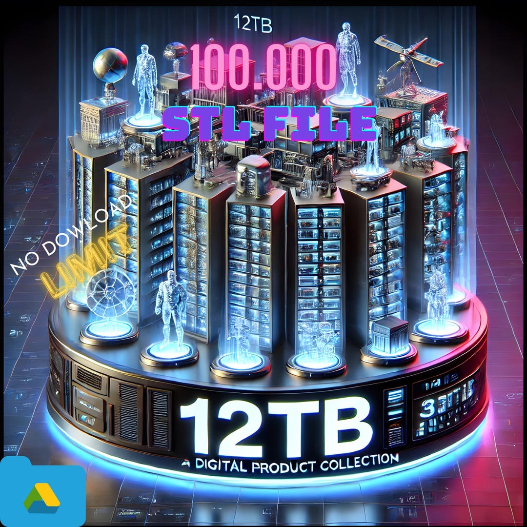 Massive 3D Model Collection: 100,000 STL Files for 3D Printing 12 TB ...
