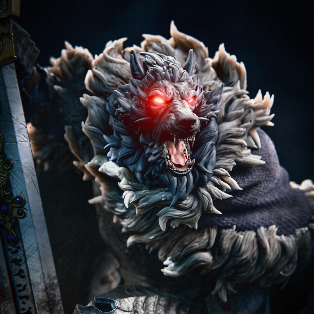 Blaidd 3D STL File High Quality Model for 1-6 1-9 Scale Collectibles ...