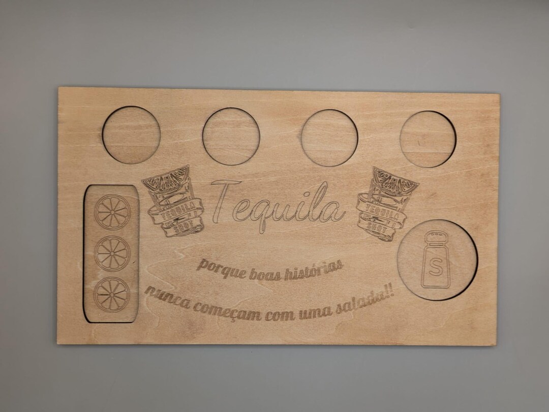 Tequila Shot Board Digital File | SVG DXF PDF | Laser Cut Party Tray ...