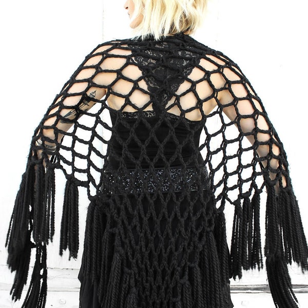 Macrame Shawl - Etsy