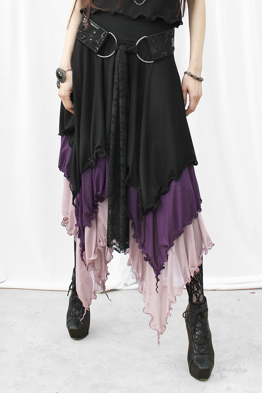 WITCHY OMBRÉ LAYERED Black/purple/lilac Tiered Gradient WITCHY OMBRÉ LAYERED Black/purple/lilac Tiered Gradient