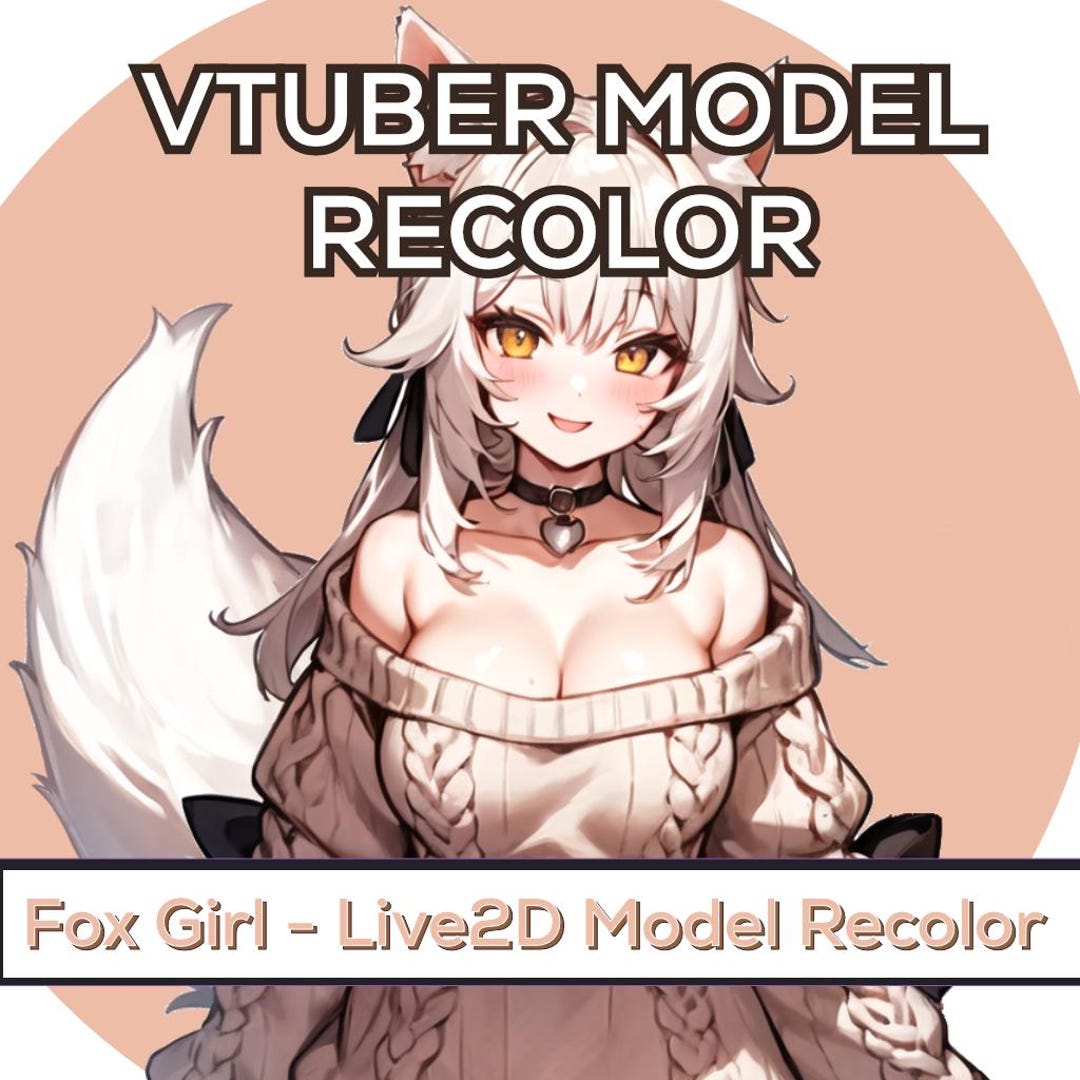 Fox Girl Vtuber Model Recolor: Custom Order for Live2d - Etsy
