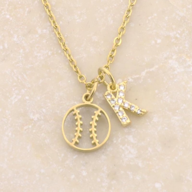 Baseball Necklace - Etsy