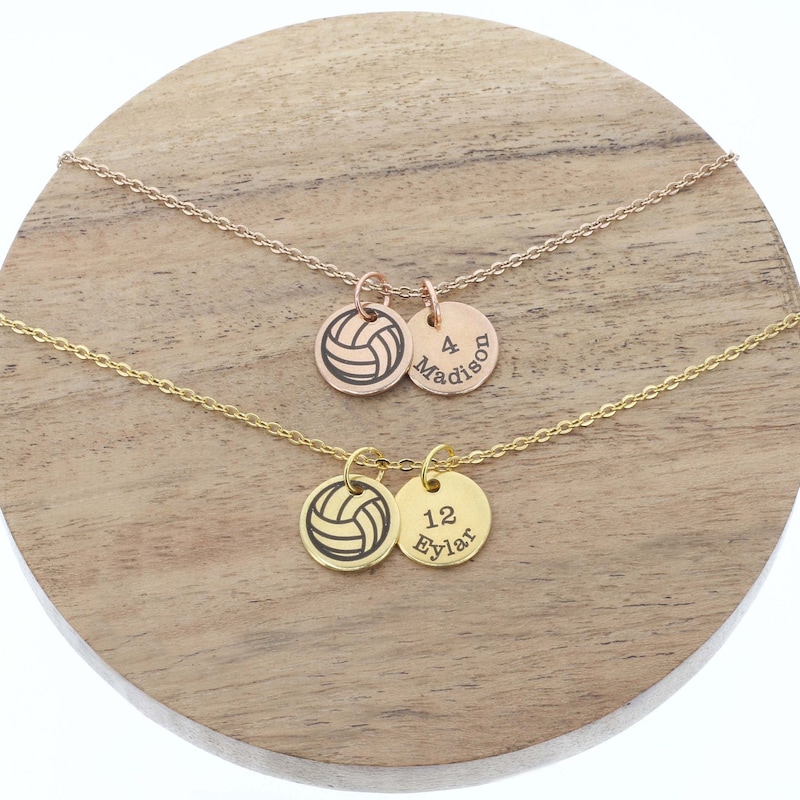 Volleyball Necklace - Etsy