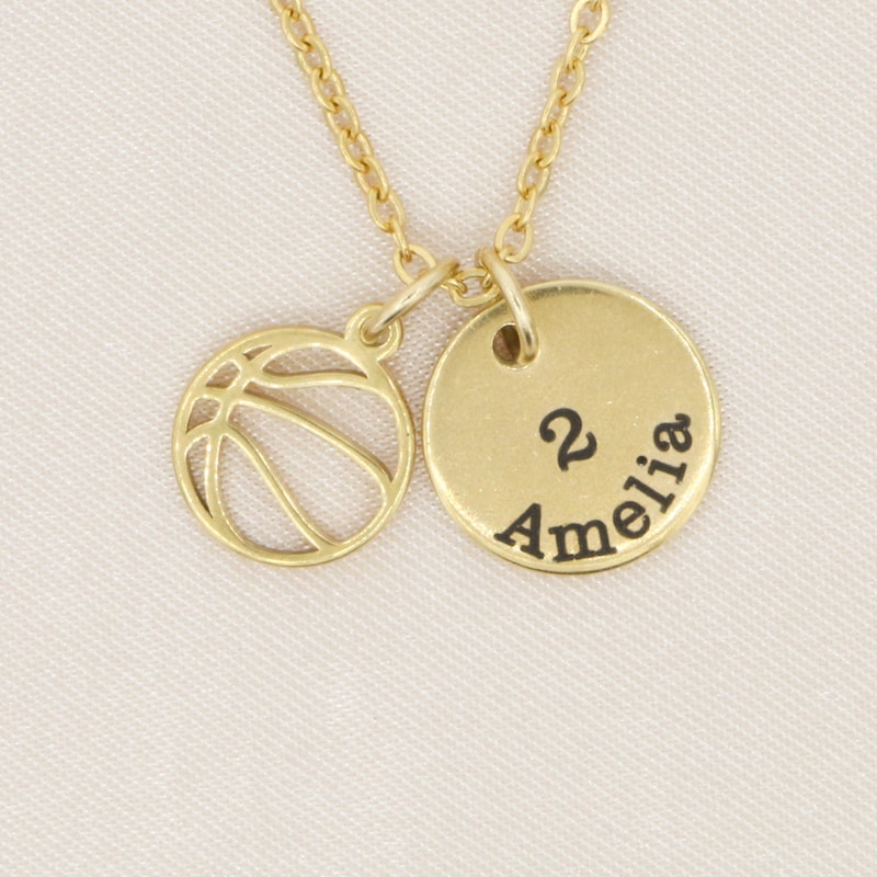 Basketball Necklace - Etsy