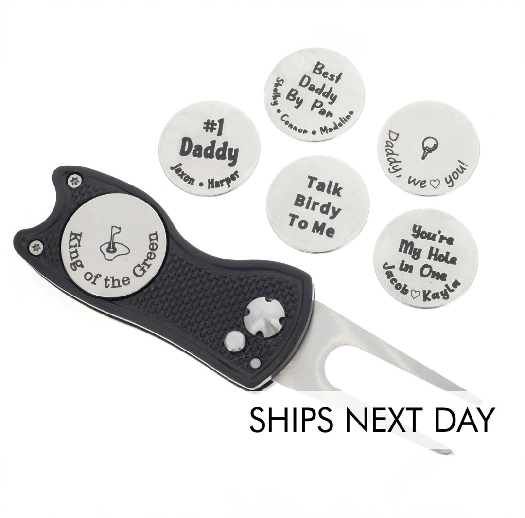Golfer Gift Custom Golfing Divot Tool Ball Marker Magnetic Ball Marker ...