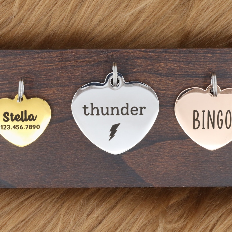 Heart Dog Tag - Etsy