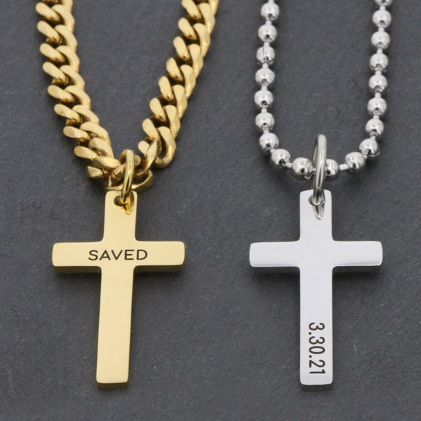 Boys Cross Necklace - Etsy