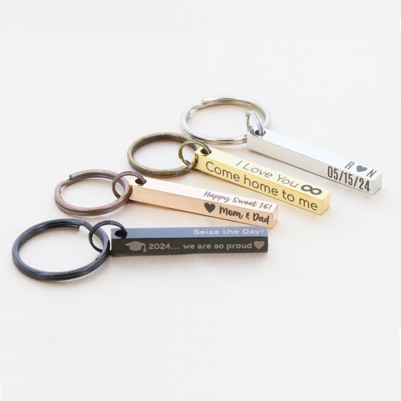 Personalized Key Chains With Names - Etsy
