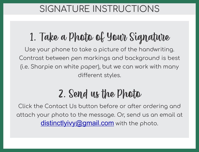 Actual Handwriting Necklace: Signature Note, Rectangle Waterproof Charm ...