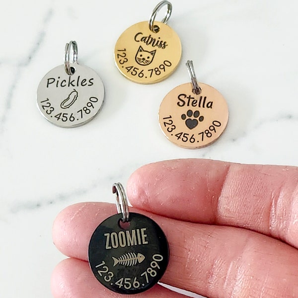 Cat Tags - Etsy