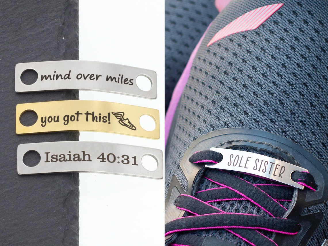 Runner Gift Running Shoe Tags Marathon Run Shoe Charm - Etsy