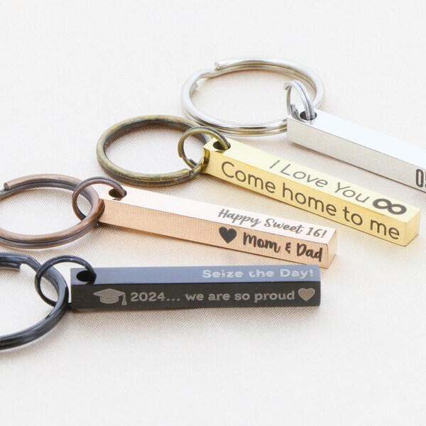 Personalized Keychain - Etsy