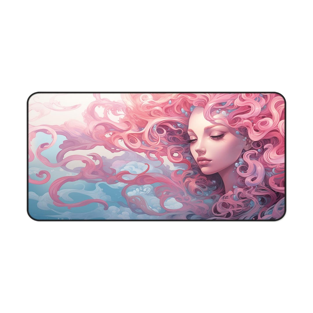 Large Gaming Mouse Pad Goddess Design Desk Mat Anti-slip Backing Dreamy ...
