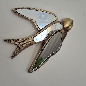 Decorative Wall Mirror in the Shape of a Flying Swallow - L22cm - Etsy