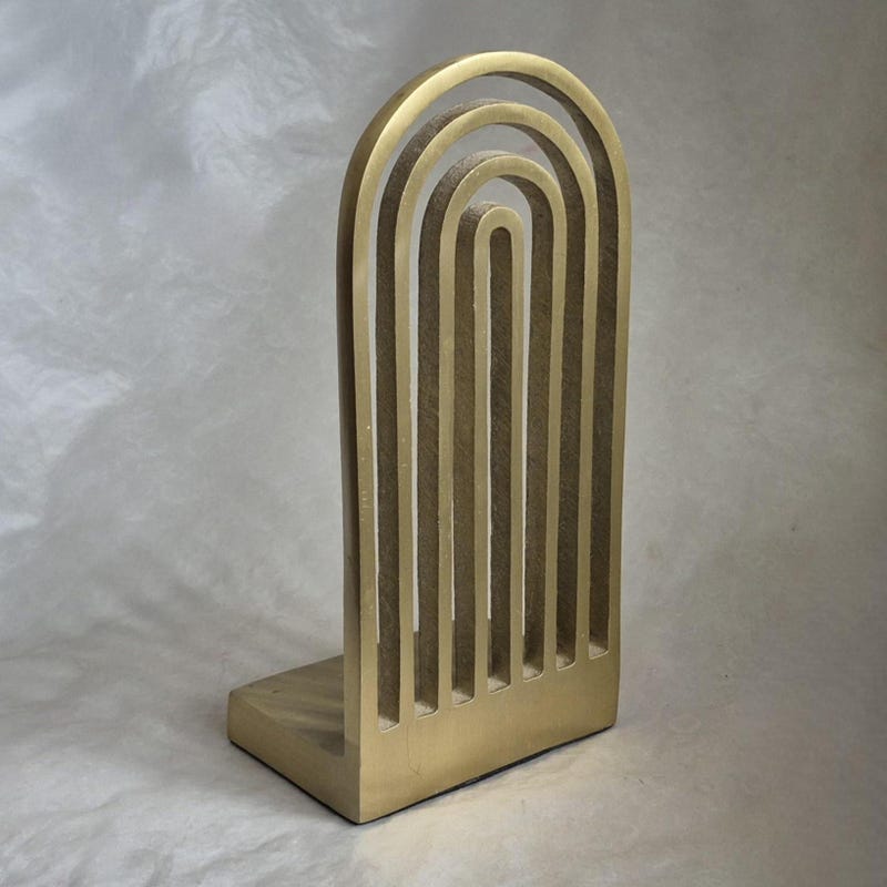 Brass Art Deco Book Ends - Etsy UK