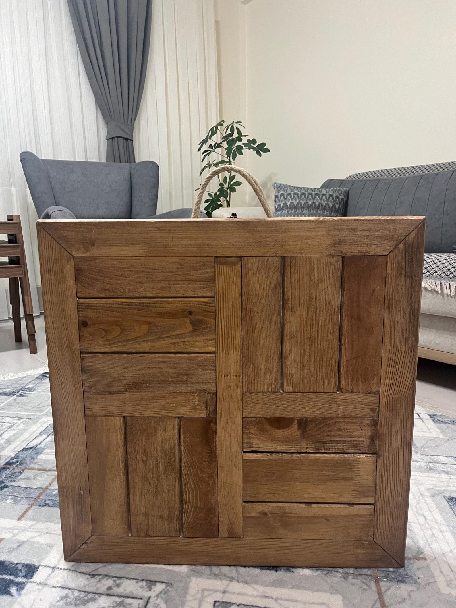 Foldable Pine Wood Picnic Table, 44 in X 22 In, Outdoor Dining Table ...