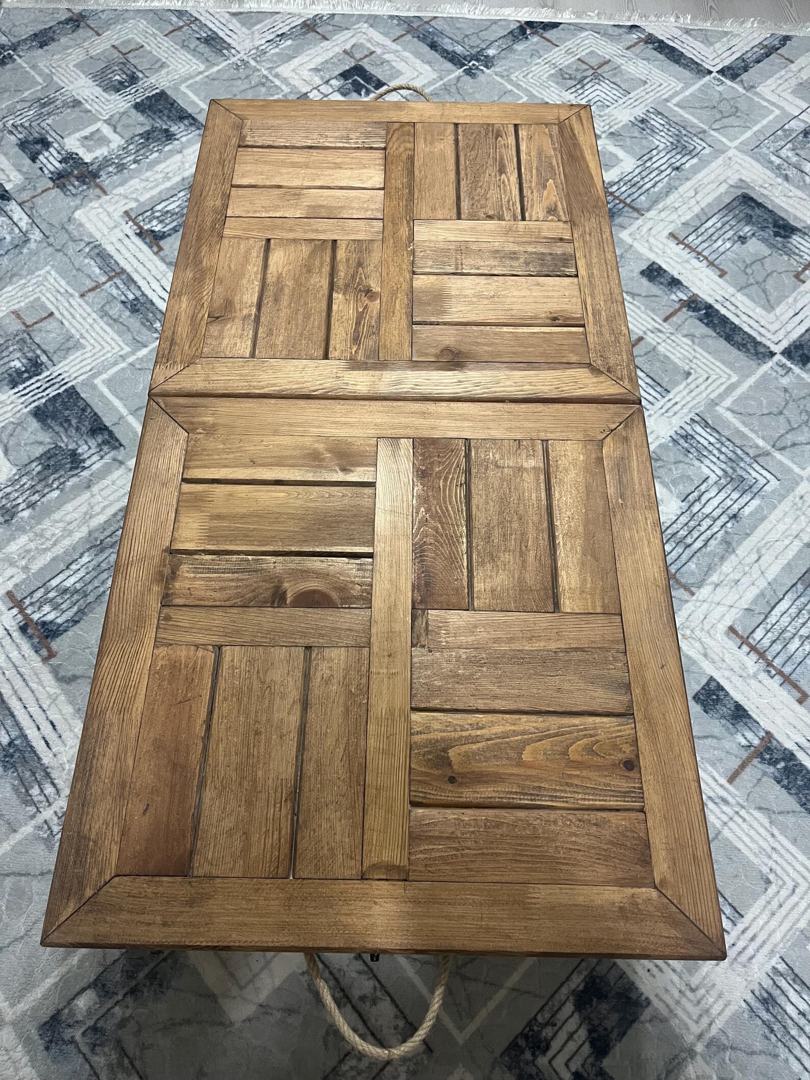 Foldable Pine Wood Picnic Table, 44 in X 22 In, Outdoor Dining Table ...