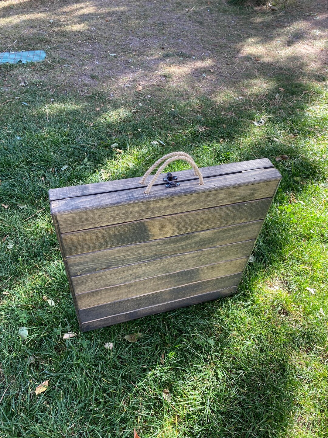 Foldable Pine Wood Picnic Table, 44 in X 22 In, Outdoor Dining Table ...