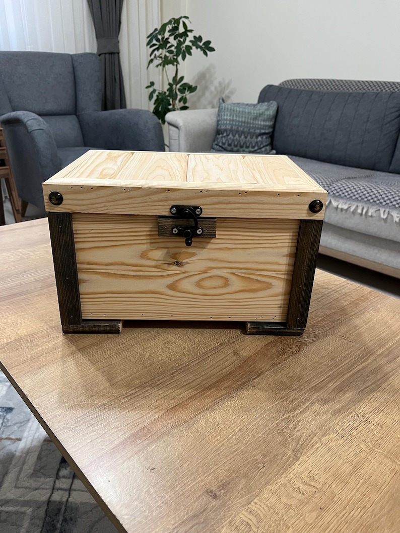 Custom Wooden Gift Box - Personalized Rustic Keepsake Box - Perfect for ...