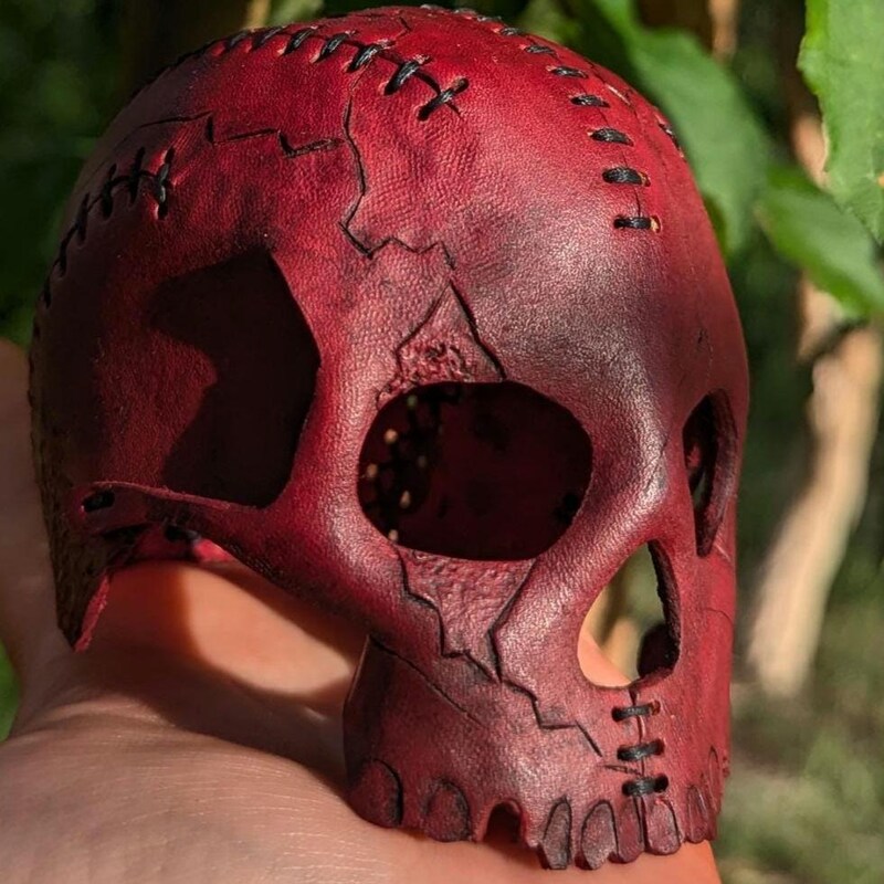 Skull Leather Purse - Etsy
