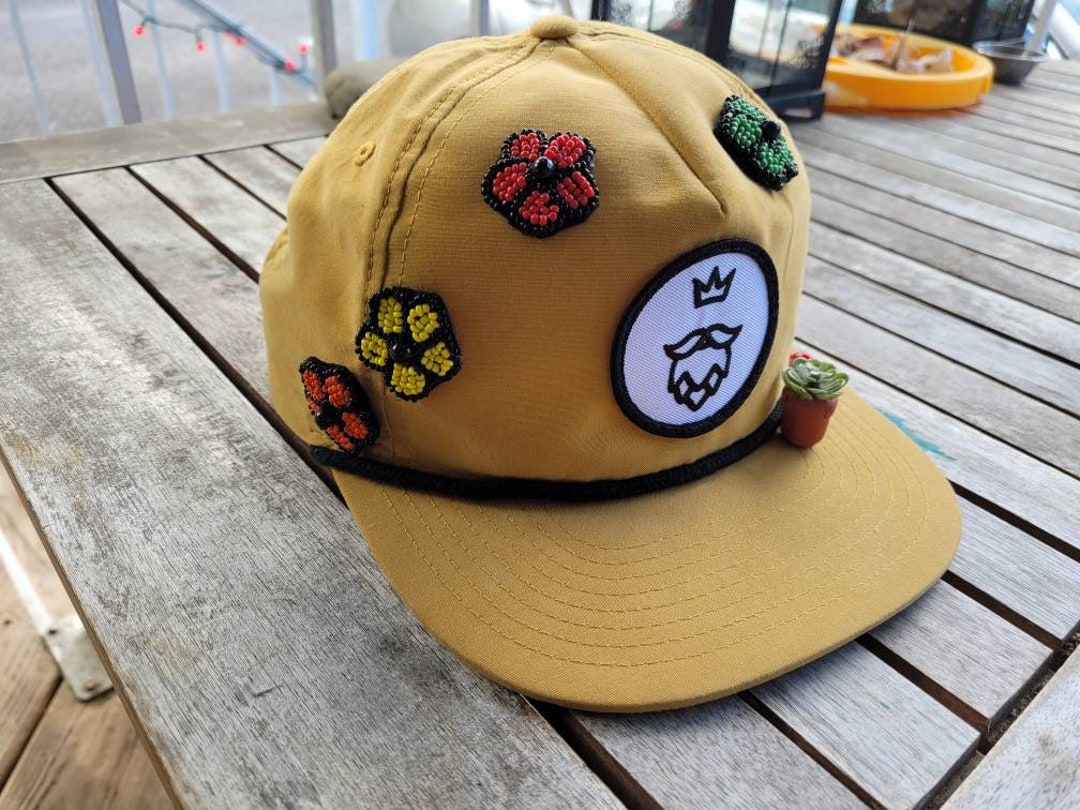 Beaded Flower Hat Pin - Etsy