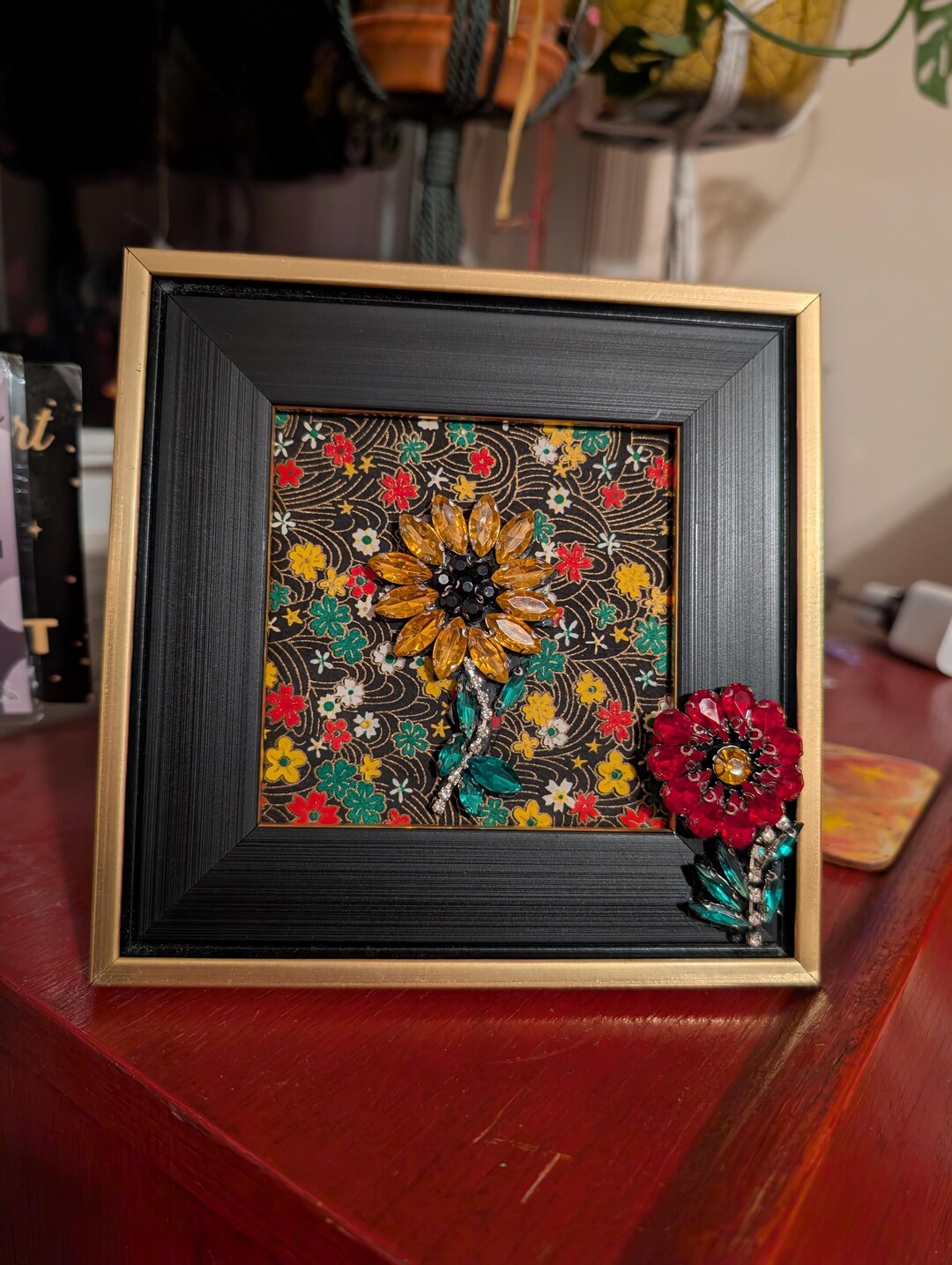 Mixed Media Sequin Art Picture Frames - Etsy