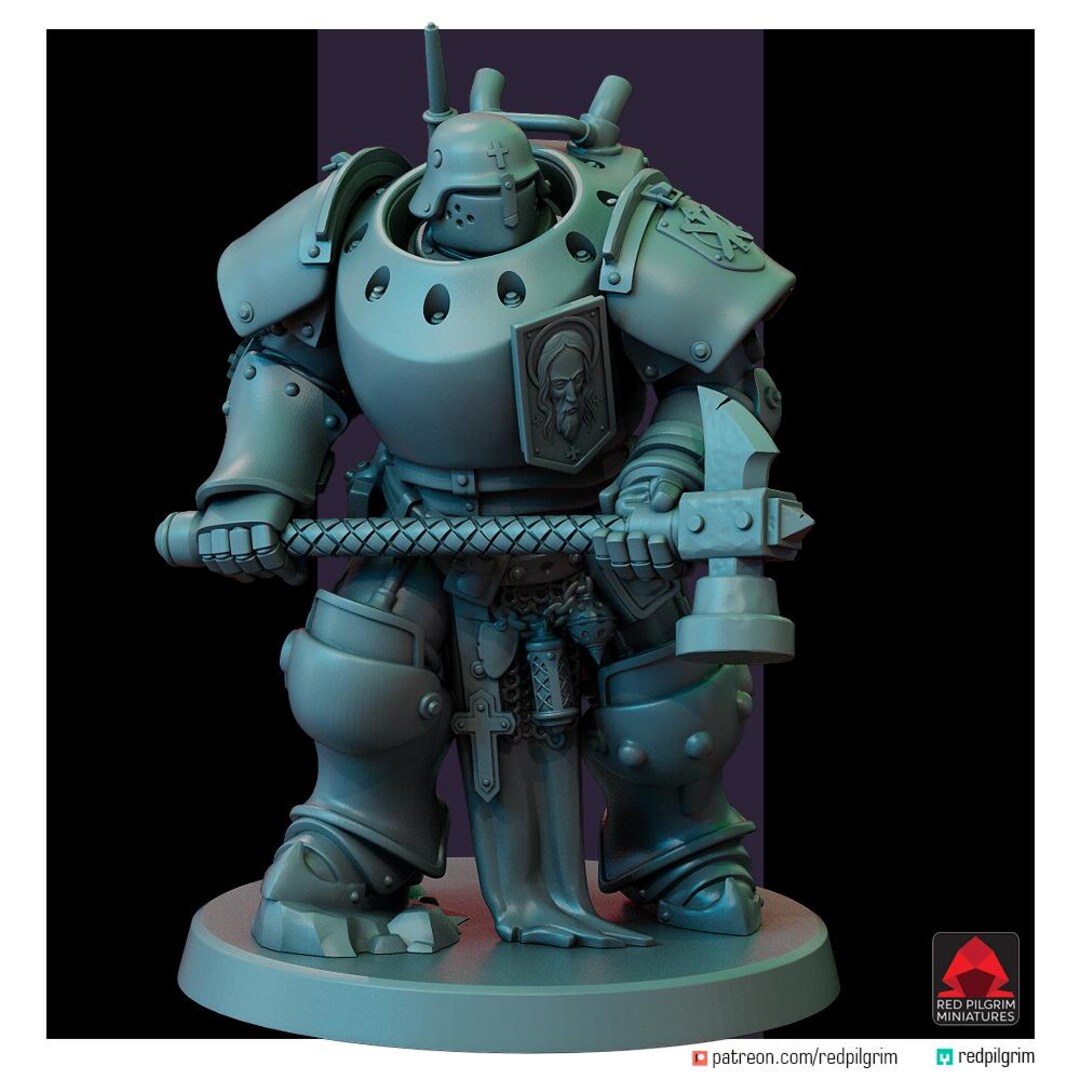 Mechanised Soldier With War Hammer - New Church Proxy - Trench War - by ...