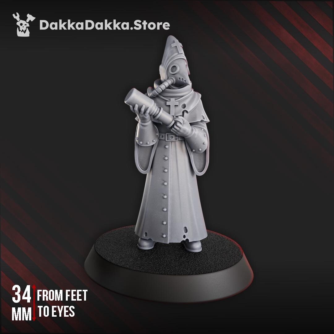 Trench War - Medic / Priest Miniature – Dakka Dakka Grimdark Proxy - Etsy