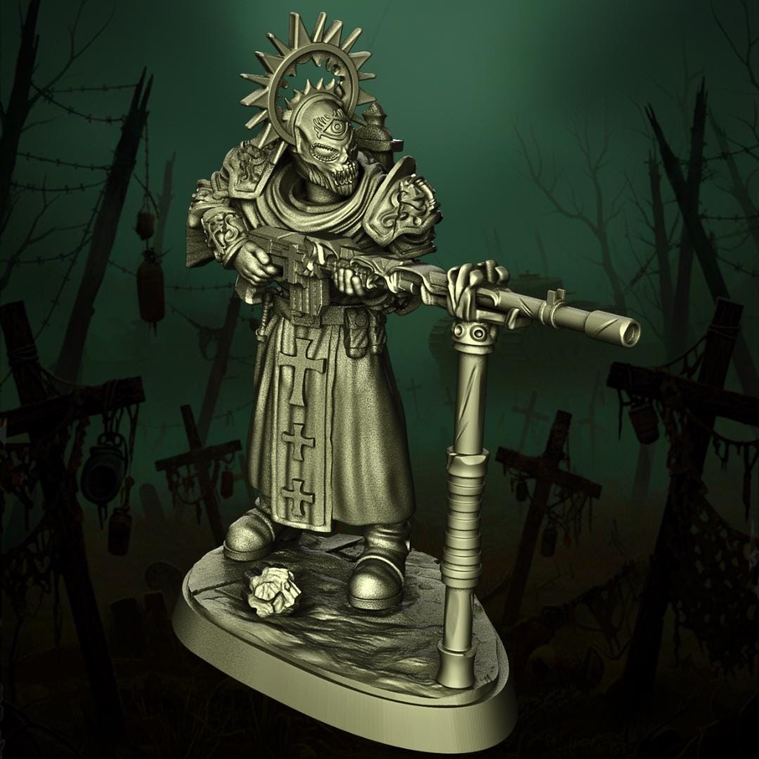 Blind Sniper Cleric- Attack Force - Proxy Miniatures for the Trench War ...