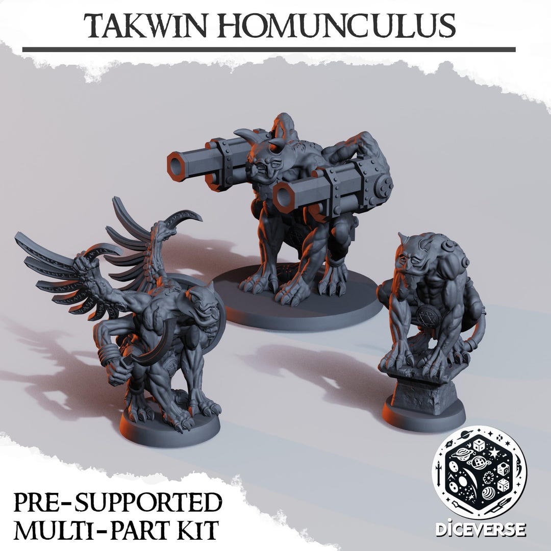 3 X Takwin Homunculus - Miniatures for the Trench Crusade - Tabletop ...